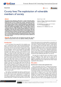 County lines: the exploitation of vulnerable members of society - IRep ...